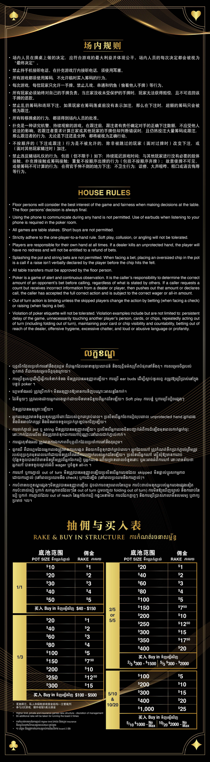Cash Games - NagaWorld