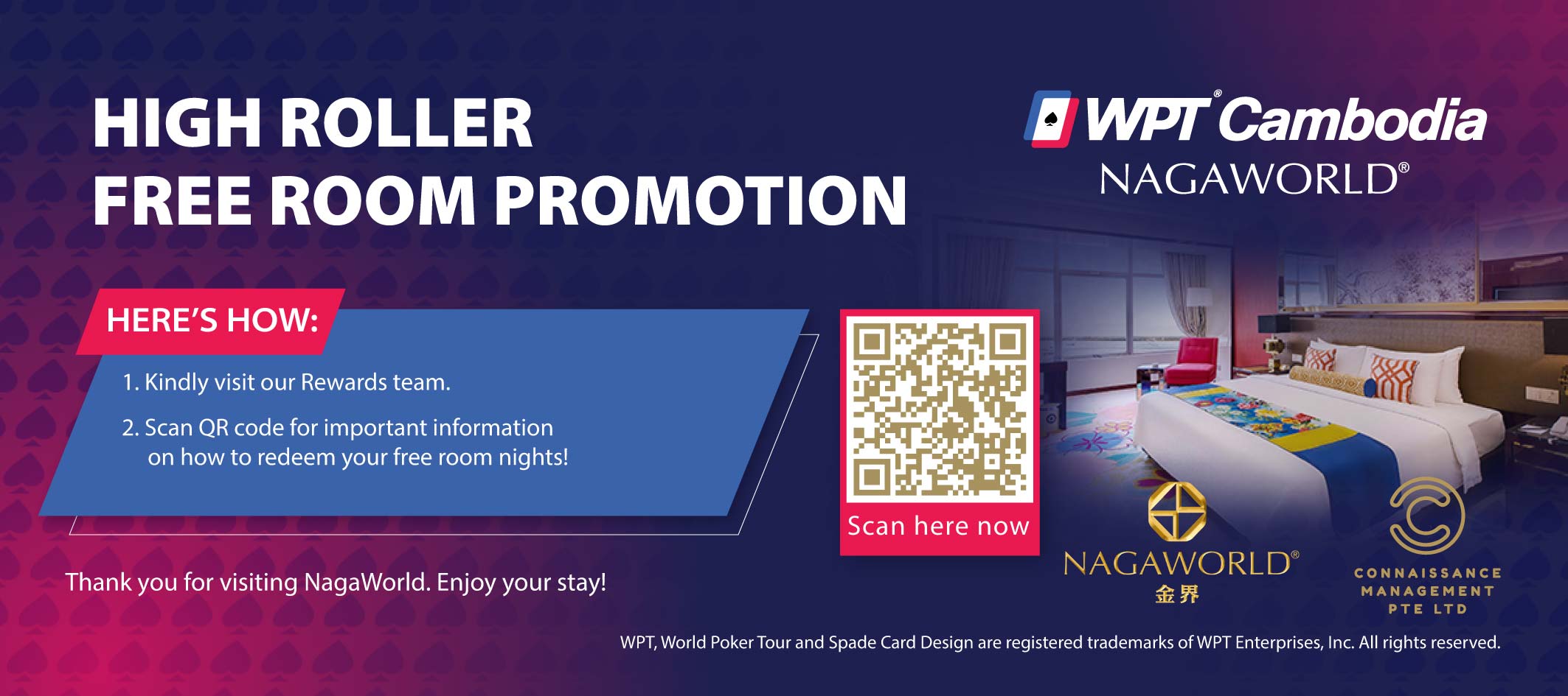 High Roller Free Room Promotion - NagaWorld